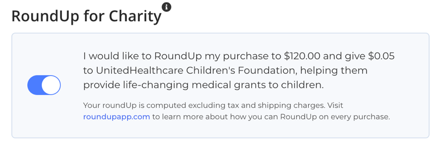 Introducing RoundUp at Checkout - from RoundUp App