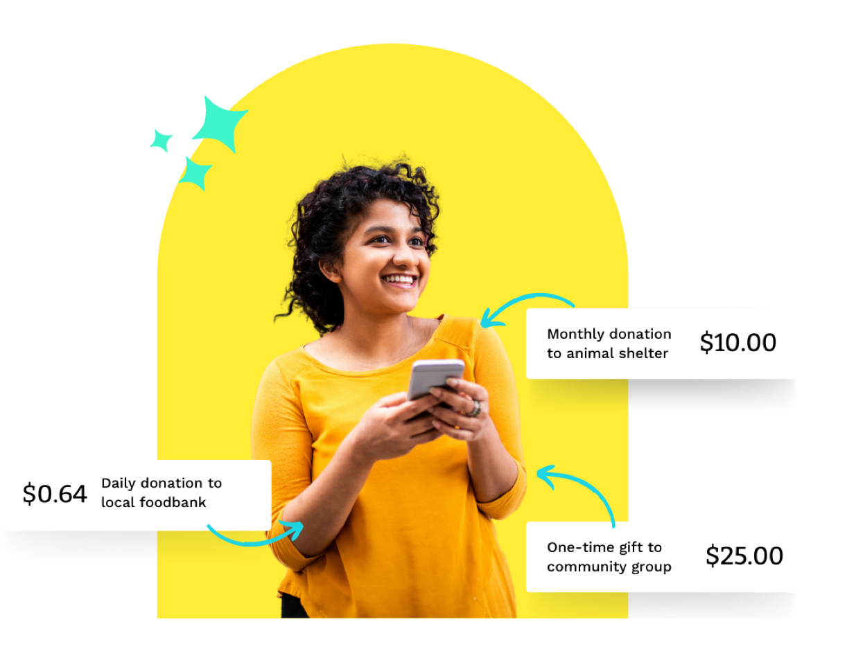 Donation App - RoundUp and donate to charities and nonprofits